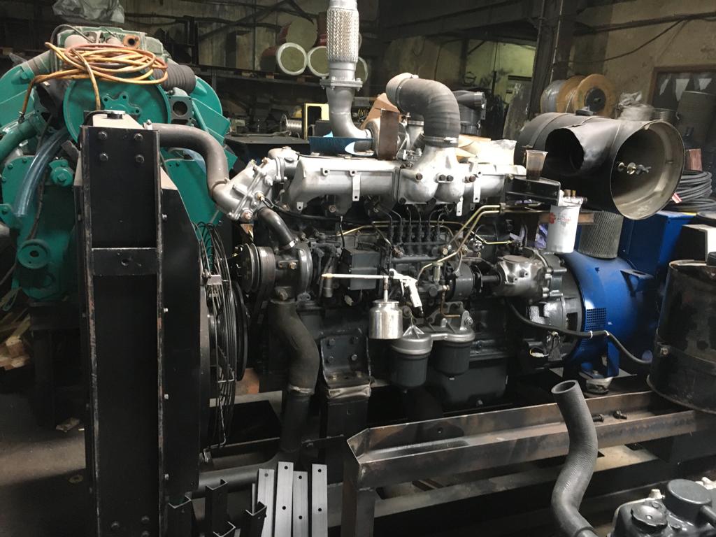 Genset Mitsubishi Recondition, Type Engine 6D22T, 150 Kva, Silent Type ...