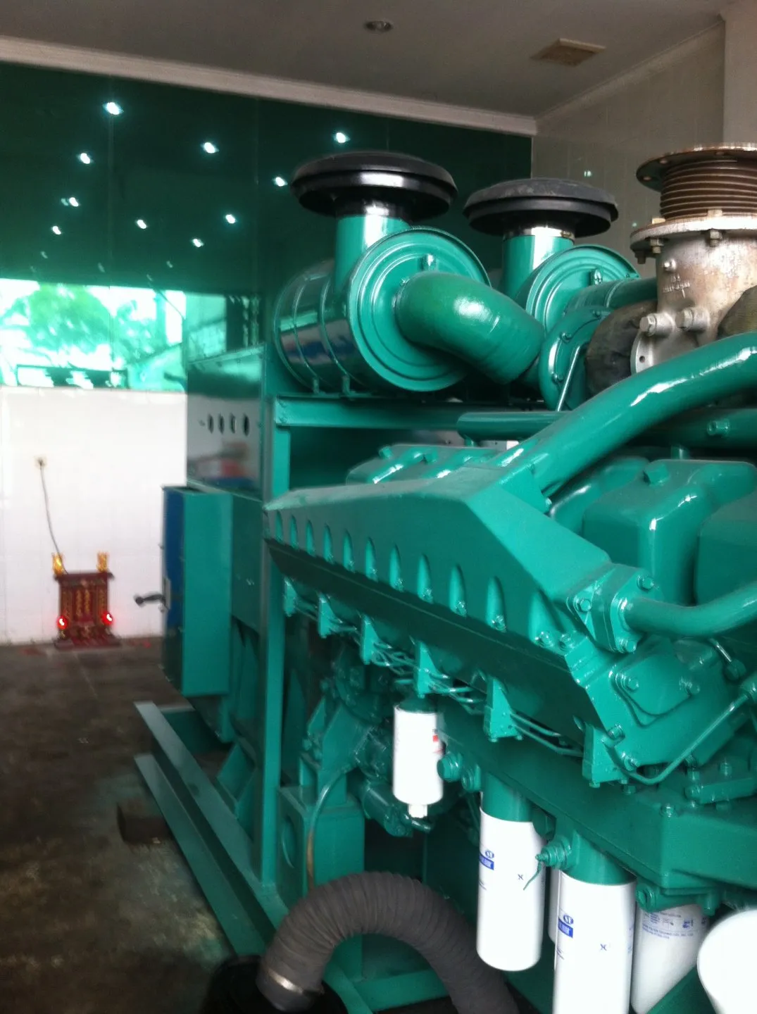 Genset Mitsubishi S 12 A 2 PTA + Generator Stamford 750 Kva Tahun 2006 ...