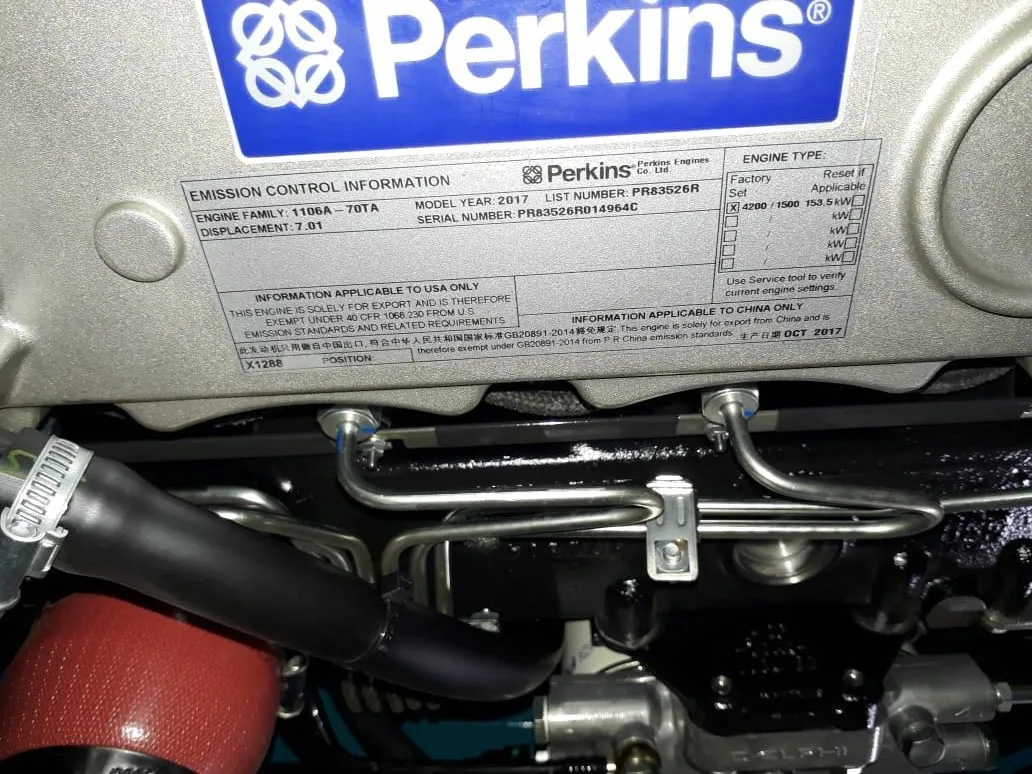 Genset Perkins, 1106A-70TAG3, 180 Kva, Silent Type ; Brandnew and Build ...